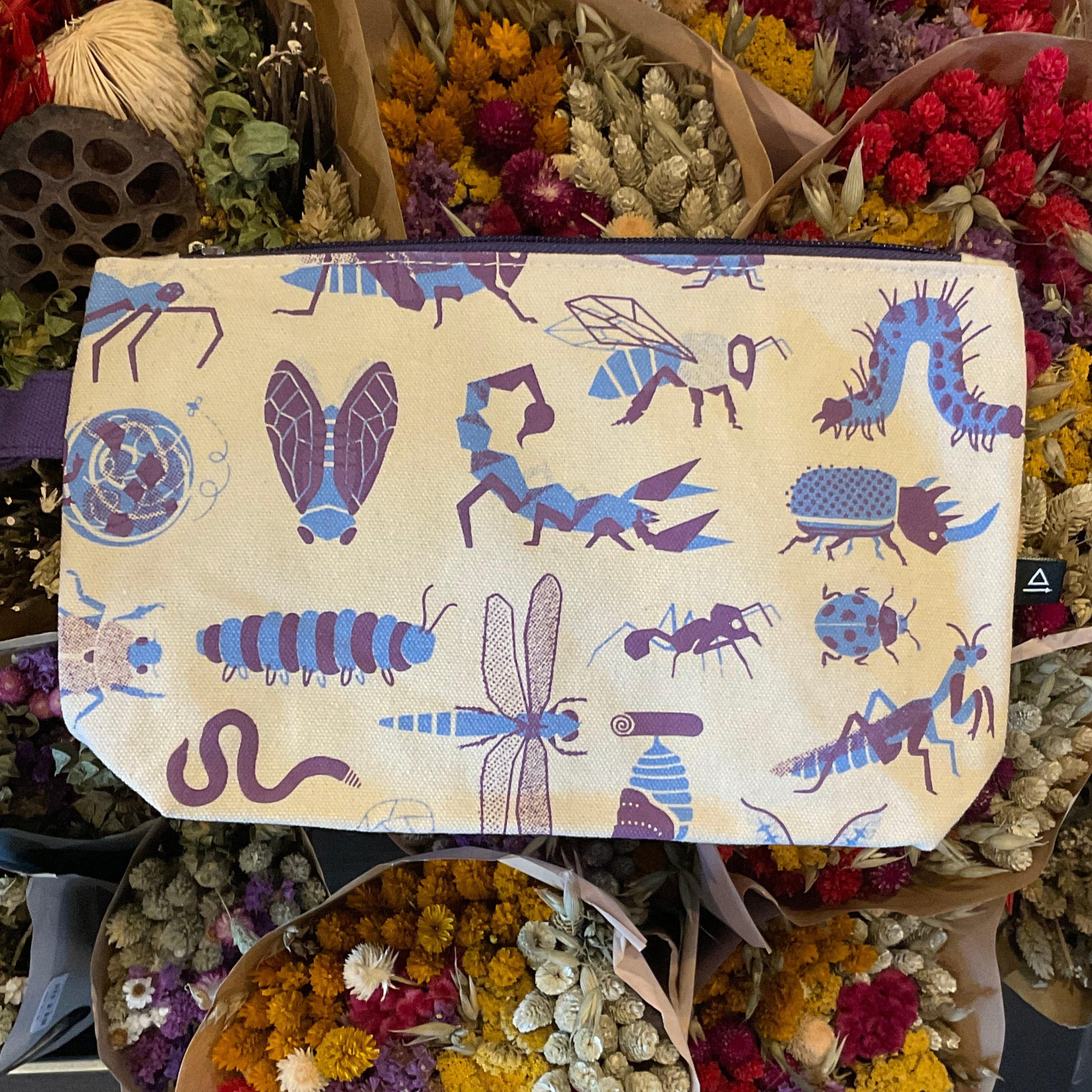 Retro Insect Zip Pouch