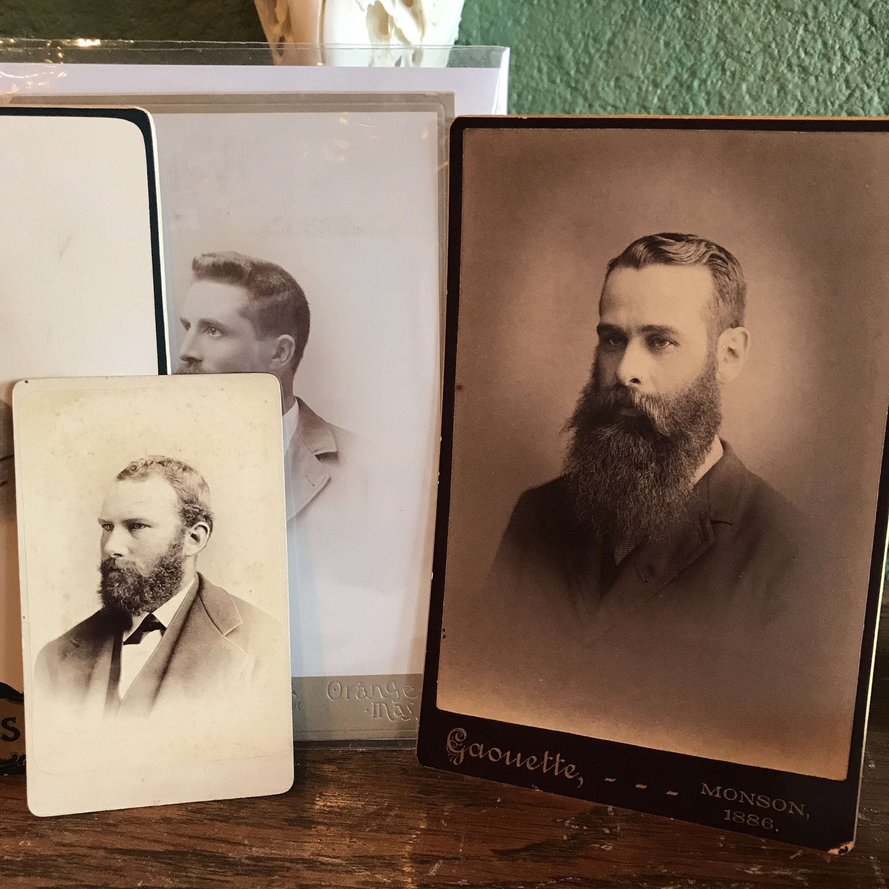 Antique Bearded Men Cabinet Cards